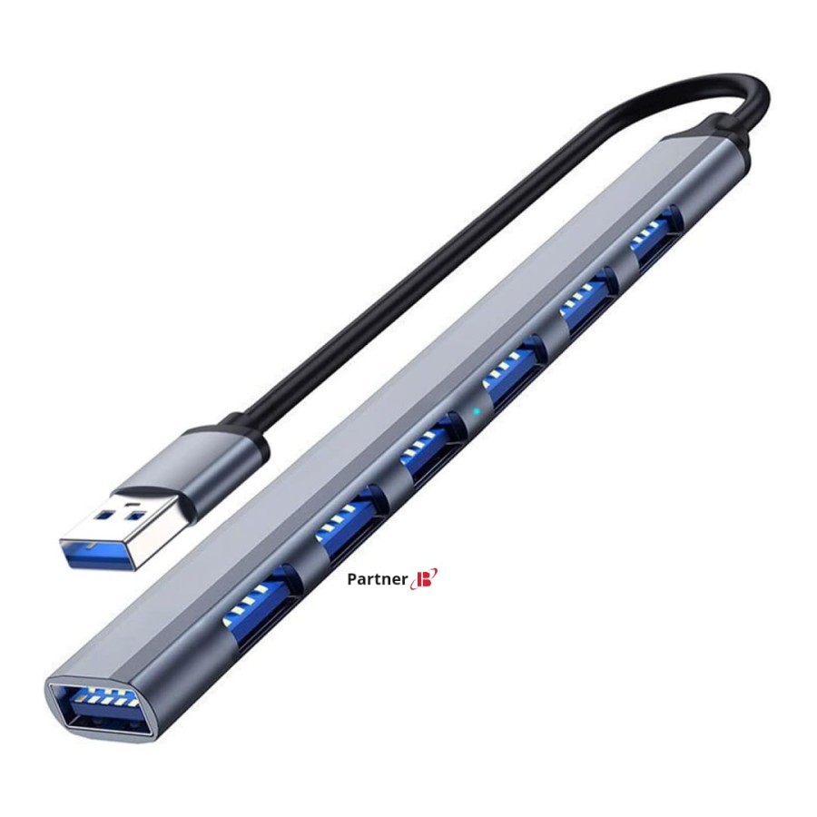 Jual USB HUB 3.0 7 Port USB 2.0 Ultra Slim Alluminium Alloy | Shopee ...