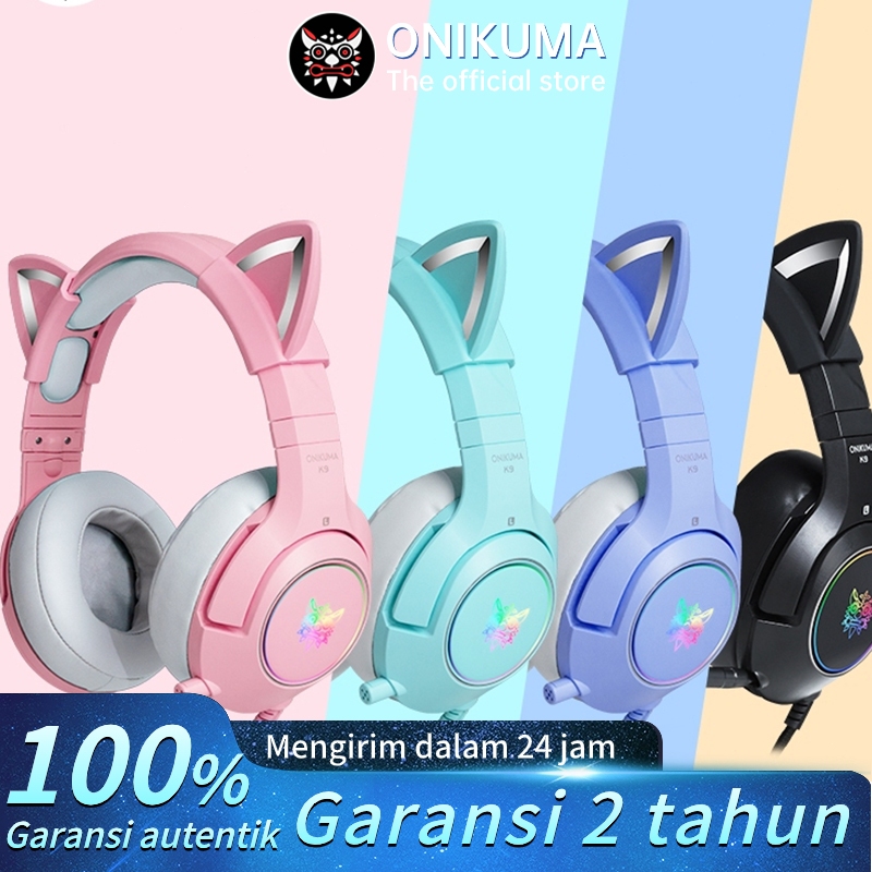 Jual Onikuma K9 pink Rgb Baru Warna PinkTelinga Kucing Lucu Headset ...