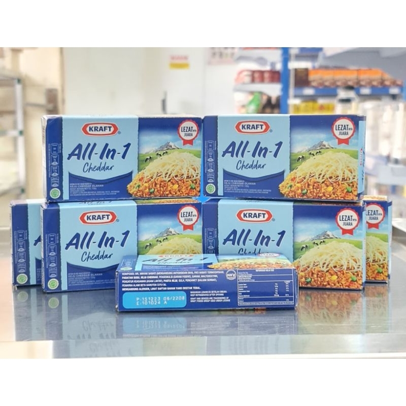 Jual Kraft Cheddar All in One 160gr/Kraft Keju/Keju Parut/Cheddar ...
