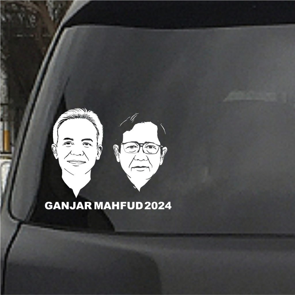 Jual STIKER MOBIL STIKER GANJAR MAHFUD STICKER KACA MOBIL VARIASI KEREN ...