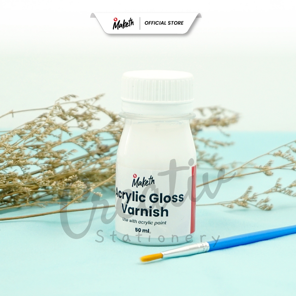 Jual Vernis Akrilik Acrylic Varnish Vernish Glossy Finisher Cat Akirlik ...