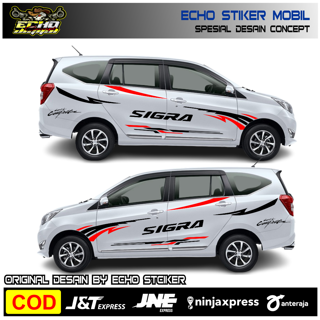 Jual Stiker Mobil Sigra Sticker Mobil Sigra Cuting Stiker Body Mobil ...