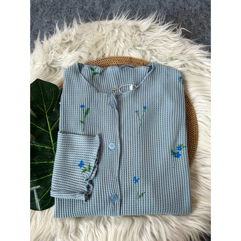 Jual CARDIGAN CROP RAJUT MOTIF // CARDIGAN RAJUT KOREAN STYLE // ATASAN WANITA // CARDIGAN RAJUT ...