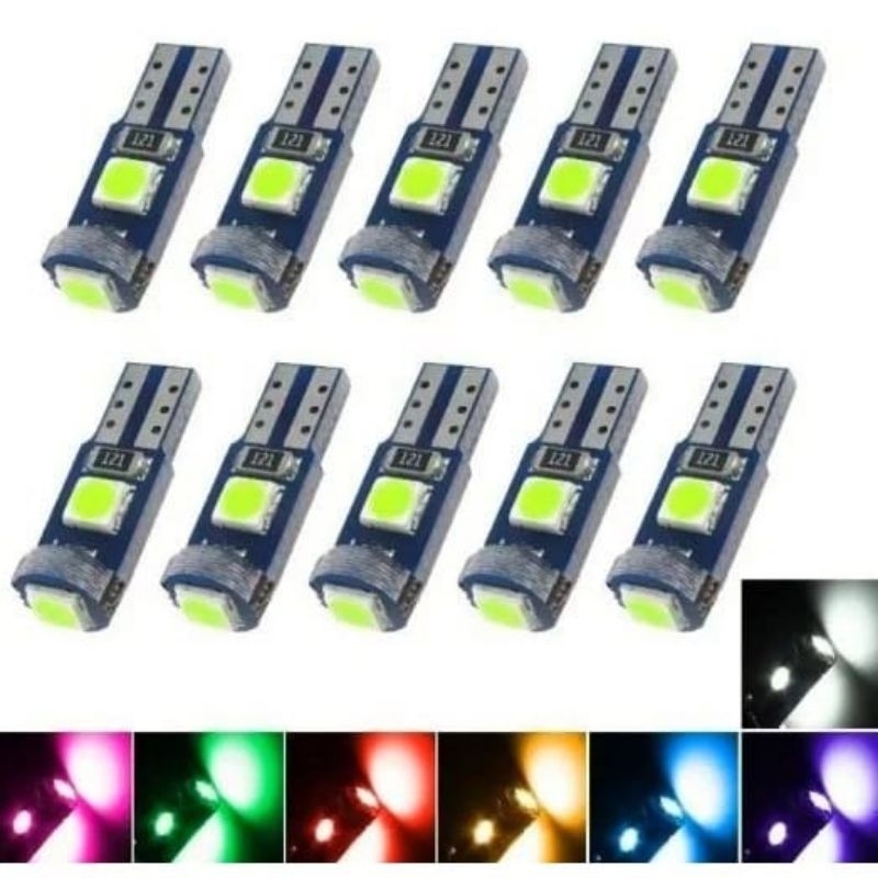 Jual LAMPU LED SPEEDOMETER INDIKATOR T5 3 MATA LED SMD 12V MOTOR MOBIL ...