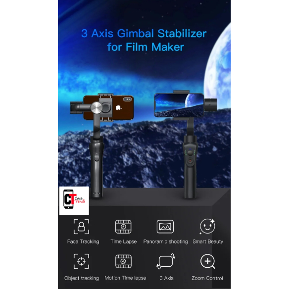 Jual Gimbal Stabilizer Handphone S5B 3 Axis Handheld Gimbal Auto Balance Selfie Stick Tripod ...
