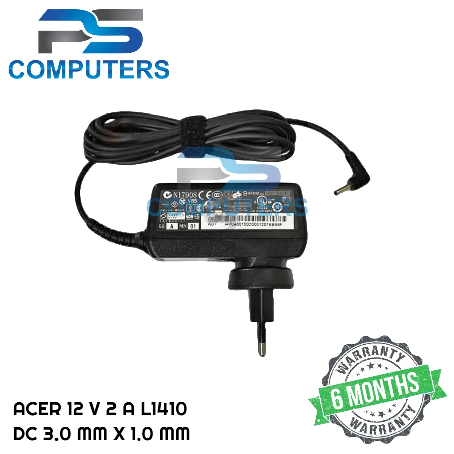 Jual Adaptor Charger Acer Original 12V - 2A for Laptop Acer One 14 L1410 Colokan Kecil | Shopee ...