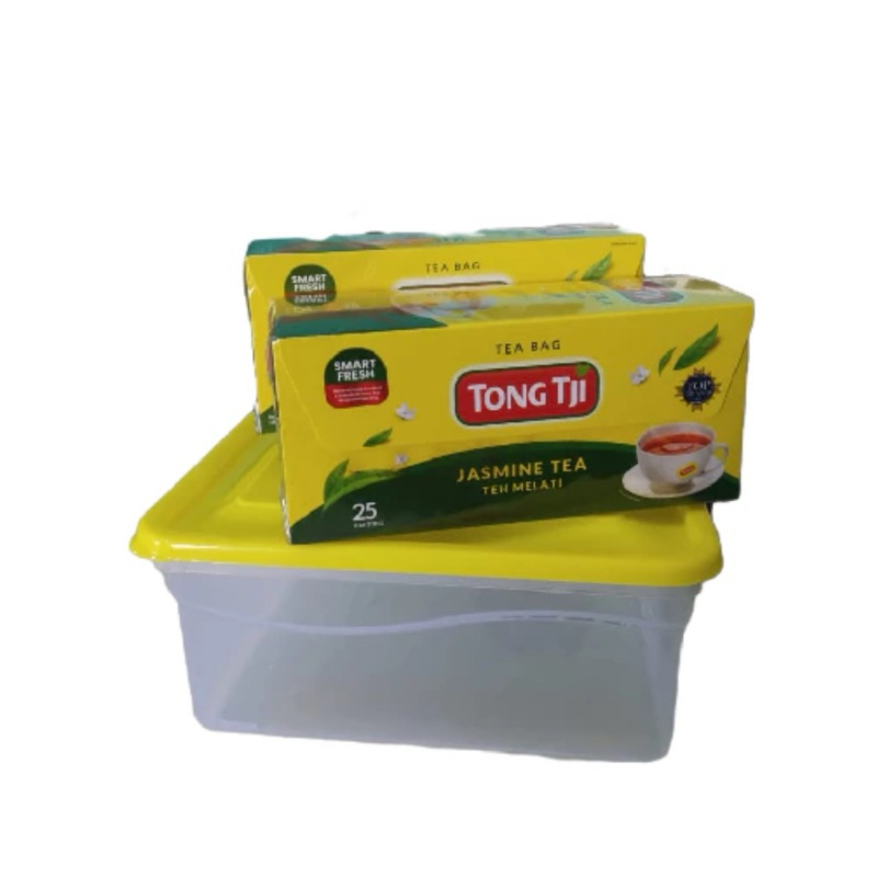 Jual Teh Celup Tong Tji Jasmine Tea 25s free canister box ISI 2 ...