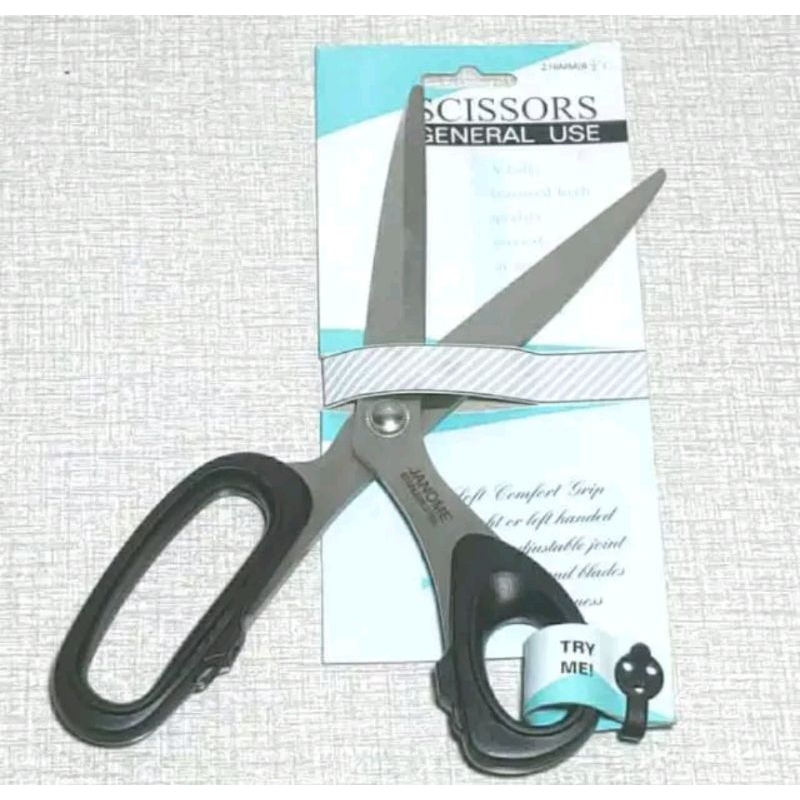 Jual Gunting Bahan kain / Gunting Janome Size 216 mm GUNTING SERBAGUNA ...