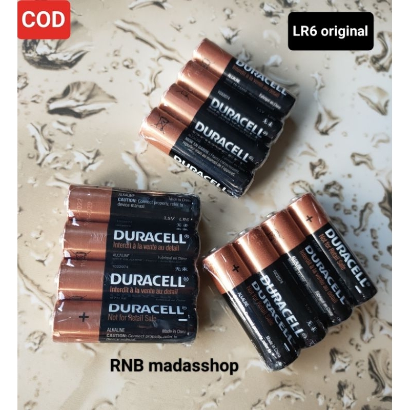 Jual Baterai Alkaline Duracell AA/A2 1.5V harga isi 4 pcs | Shopee ...