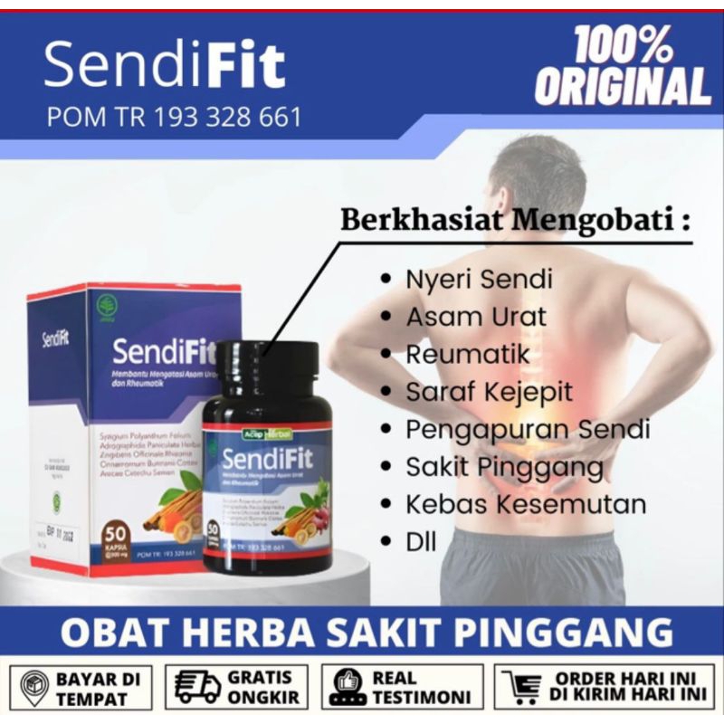 Jual Sendifit Obat Herbal Sakit Pinggang Syaraf Kejepit Herbal Saraf ...