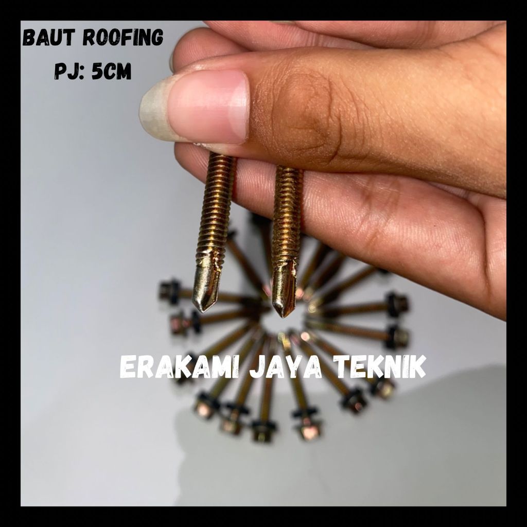 Jual BAUT ATAP ROOFING 12 X 50 ISI 100 PCS/ SEKRUP ATAP BAJA RINGAN ...