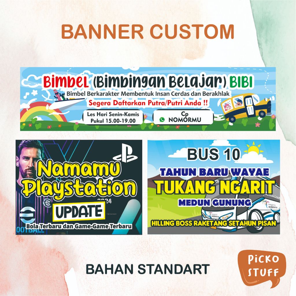 Jual BANNER / SPANDUK CUSTOM | Shopee Indonesia