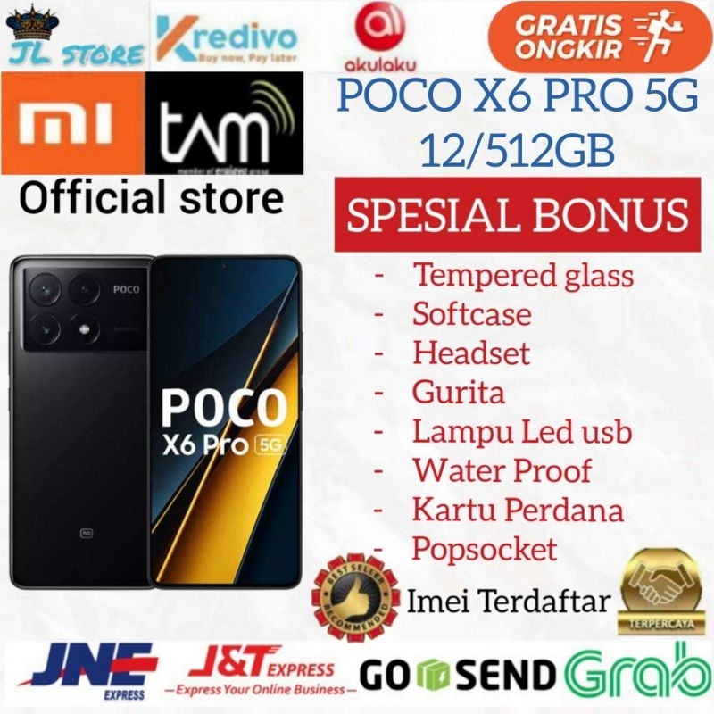 Jual XIAOMI POCO X6 PRO 5G RAM 12/512GB GARANSI RESMI XIAOMI | Shopee ...