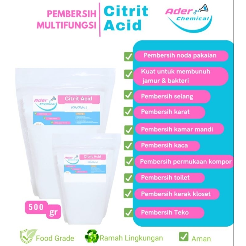 Jual CITRIT ACID PEMBERSIH SERBAGUNA MULTIFUNGSI - CITRIC ACID ...