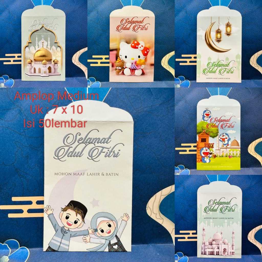 Jual Amplop Lebaran Hari Raya / Amplop Idul Fitri Mika isi 50 Lembar ...