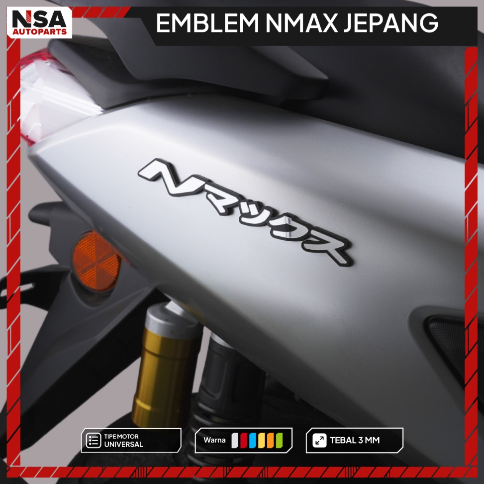 Jual Telah Hadir EMBLEM NMAX LOGO NMAX JAPAN 3D 2 PCS BUKAN STIKER ATAU ...