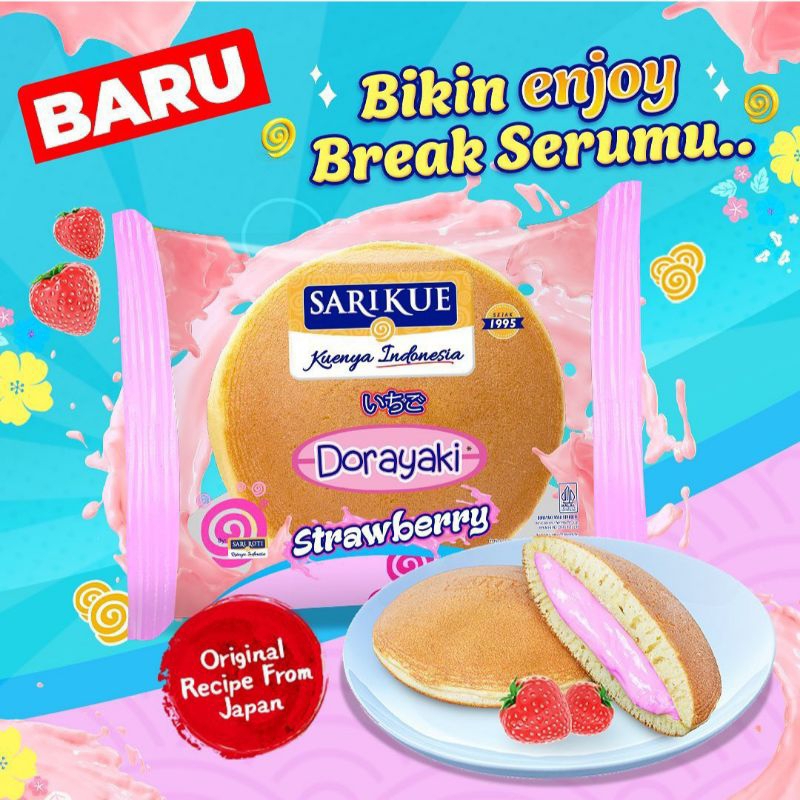Jual Dorayaki Strawberry Sari Roti Kue | Shopee Indonesia