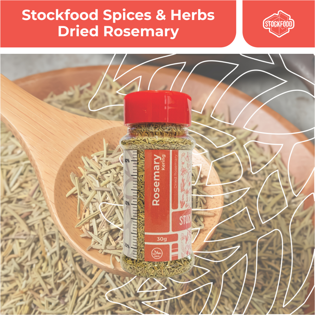 Jual Dried Rosemary / Rosemary - Stockfood Spices & Herbs Bottle Pack ...