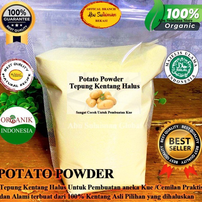 Jual PAKET LENGKAP Potato Flakes Halus 1 KG Organic Original Potato ...