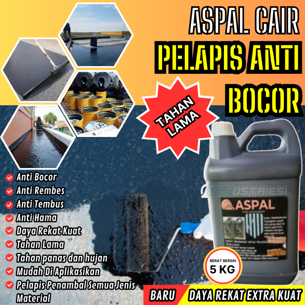 Jual Anti Bocor Aspal cair Kolam Talang Dak Asbes Beton Dinding Tembok ...
