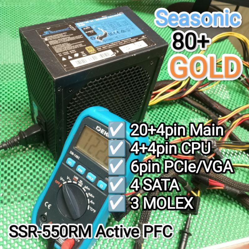 Jual Seasonic 550w gold 80+ SSR 550RM bronze SS 520GM TruePower pure 6pin 8pin 80 plus | Shopee ...