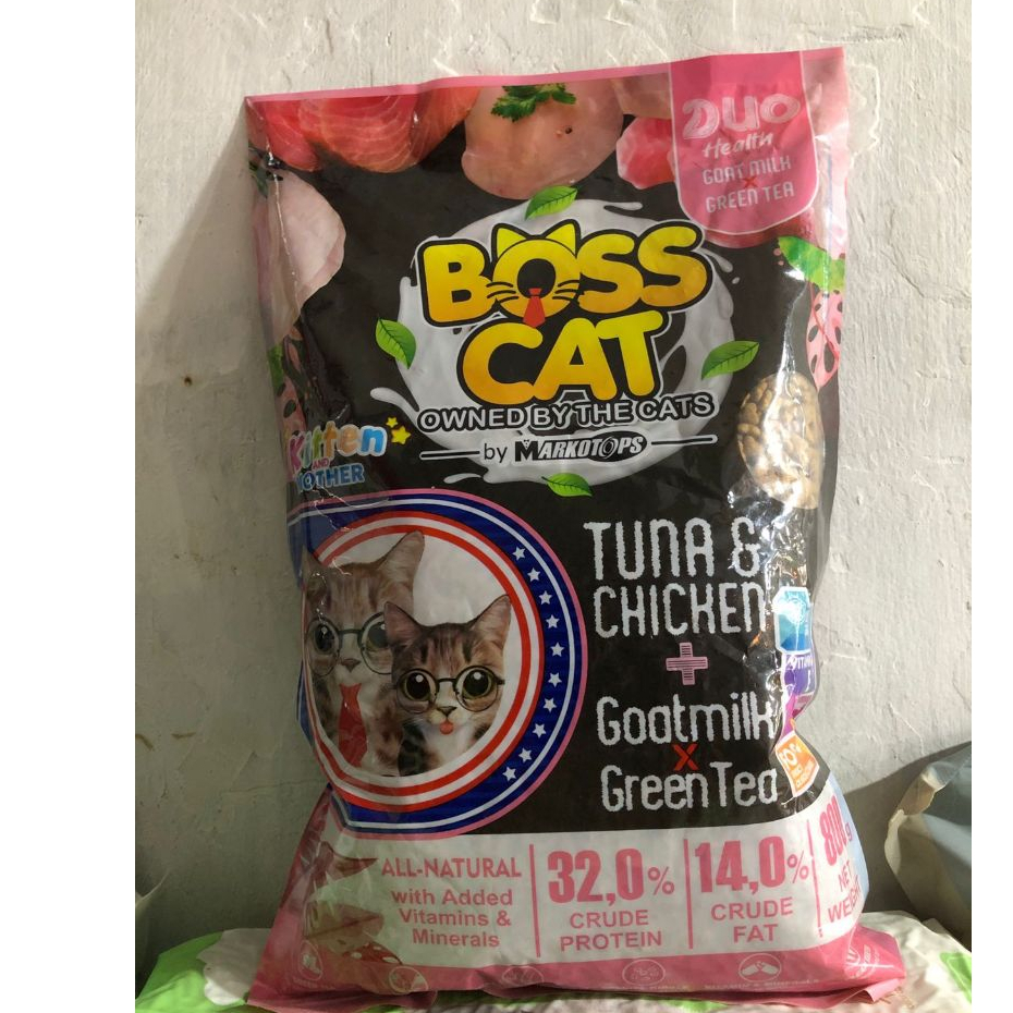 Jual BOSSCAT DRY Cat Food 800gr Mother Kitten Tuna & Chicken ( PAKET 5 ...