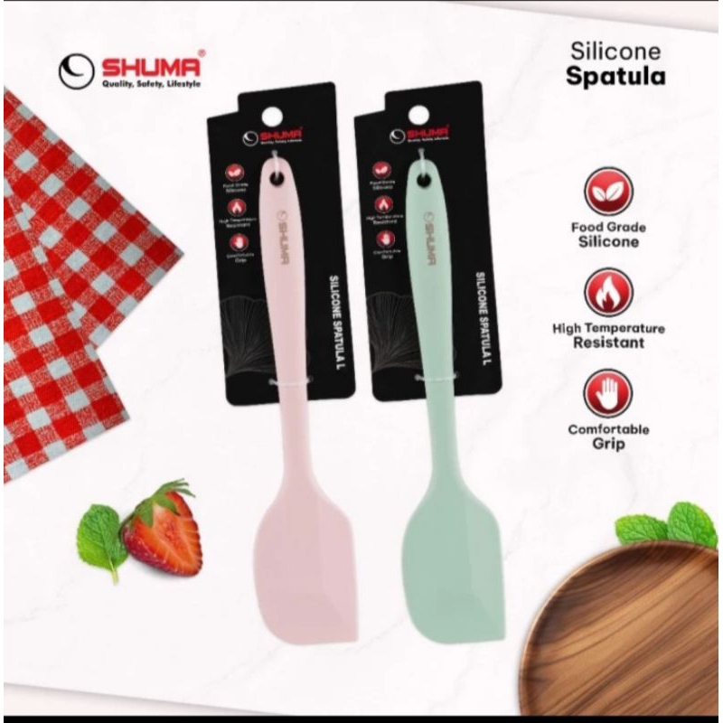 Jual New SHUMA Spatula Silikon BESAR / KECIL Tahan Panas Food Grade ...