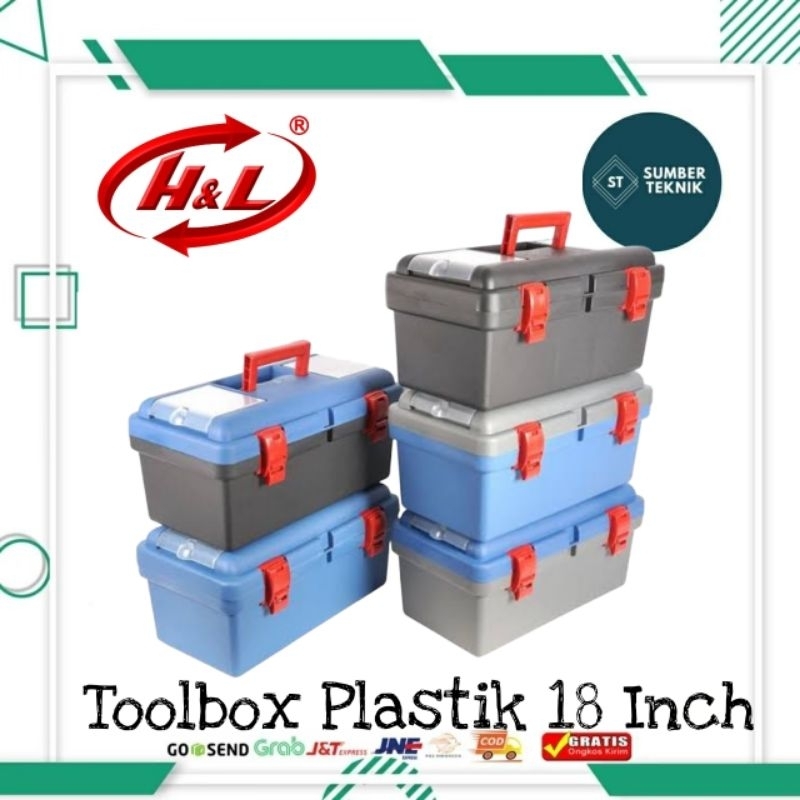 Jual HL Toolbox Besar 18 Inch H&L Tool Box Kotak Perkakas Tempat ...