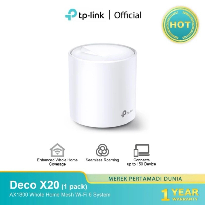 Jual DECO X20 Next-Gen AX1800 Whole Home Mesh Wi-Fi 6 System (1 Pack ...