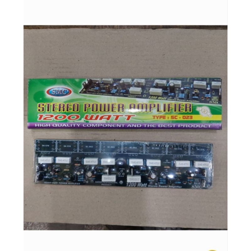 Jual Kit Driver Stereo Power Amplifier 1200 Watt Merk SMC | Shopee ...