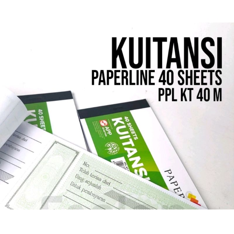 Jual kwitansi paperline kecil kt 40m isi 40 lembar buku kuitansi paperline kecil kt 40m | Shopee ...
