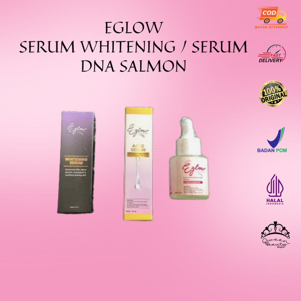 Jual SERUM EGLOW / SERUM WHITENING / SERUM DNA SALMON | Shopee Indonesia