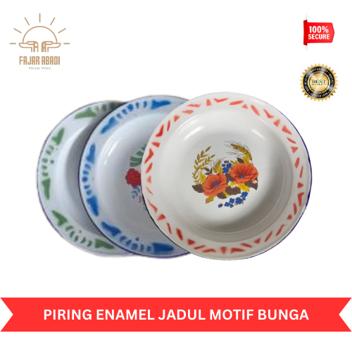 Jual Piring Enamel Jadul Motif Bunga | Shopee Indonesia