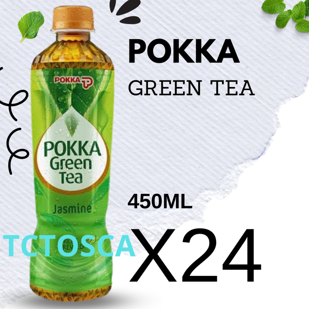 Jual POKKA GREEN TEA Jasmine 450ML 1 Karton isi 24 Botol | Shopee Indonesia