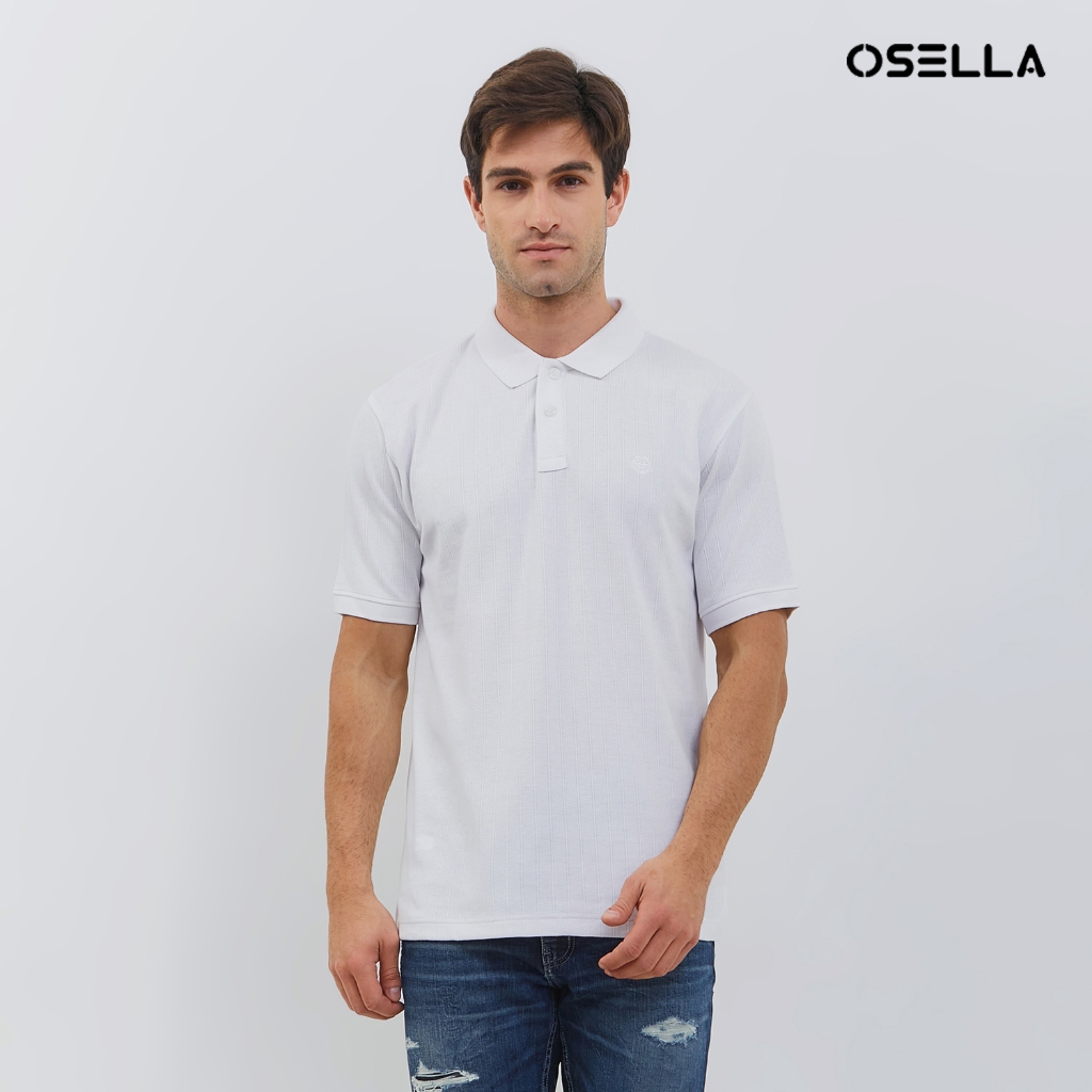 Jual Osella Dean Regular Striped Textured Polo Shirt 20214001 | Kaos Lengan Pendek Pria | Shopee ...
