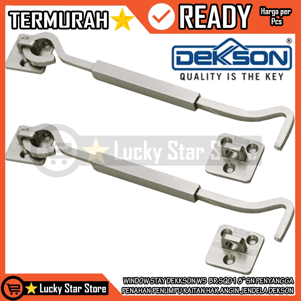 Jual KAITAN WINDOW STAY DEKKSON WS BR SQ01 8” SN PENYANGGA PENAHAN KAIT ...