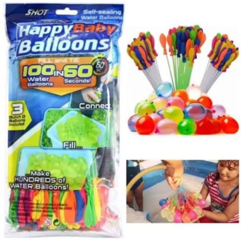 Jual Balon air Isi 111pcs / Water Baloons Boom / Magic Water Baloons ...