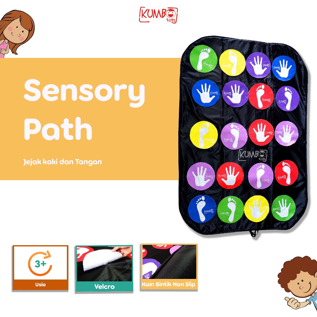 Jual Mainan Edukasi Anak Foot And Hand Print Motoric And Sensory Path ...