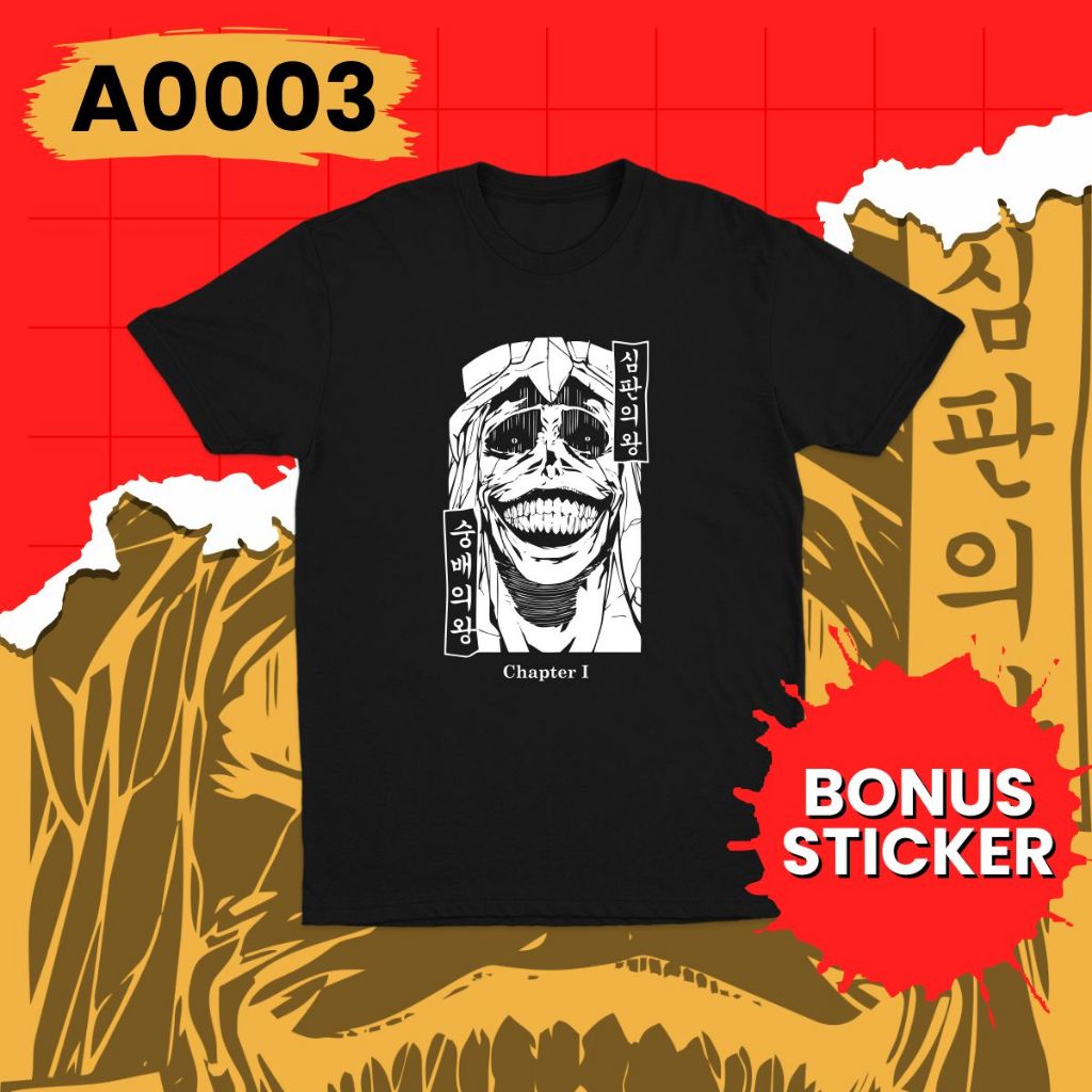 Jual Kaos Anime Solo Leveling Statue of God A0003 | Shopee Indonesia