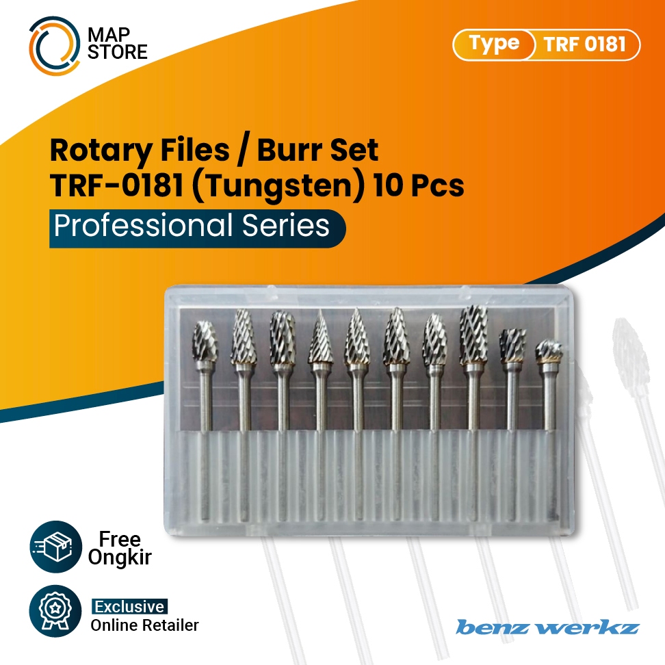 Jual Mata Tuner Set 10 Pcs / Tungsten Rotary Files / Rotary Burr 3mm ...