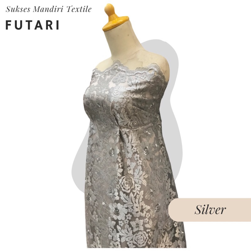 Jual [FUTARI] Brokat Tulle Warna Silver, Abu (Benang Kilat), Harga per ...