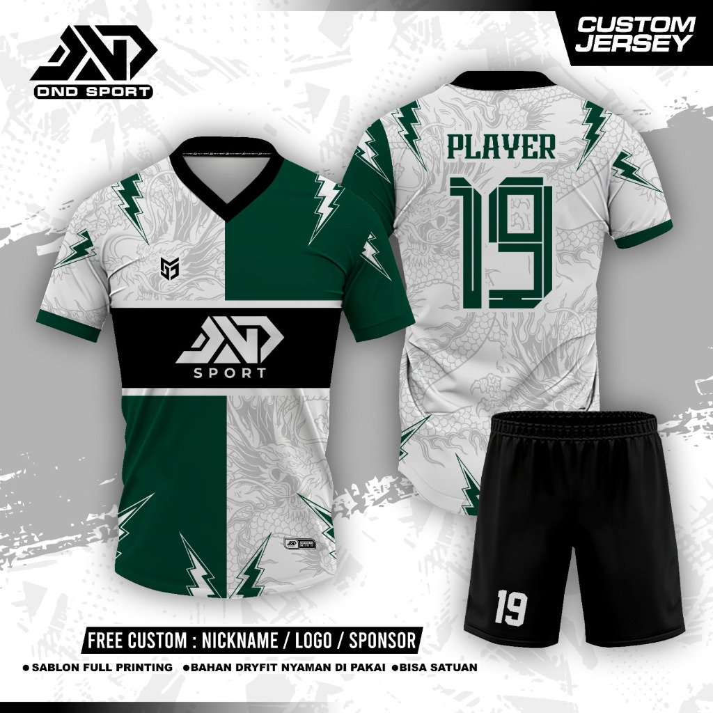 Jual [Bisa Satuan] Jersey Futsal Custom - Jersey Bola Custom Full ...