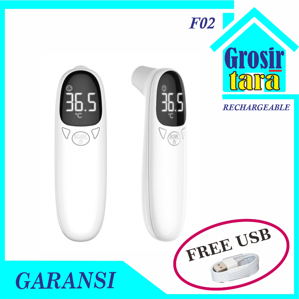 Jual Thermometer Infrared Digital ThermoGun F02 Elfos Rechargeable ...