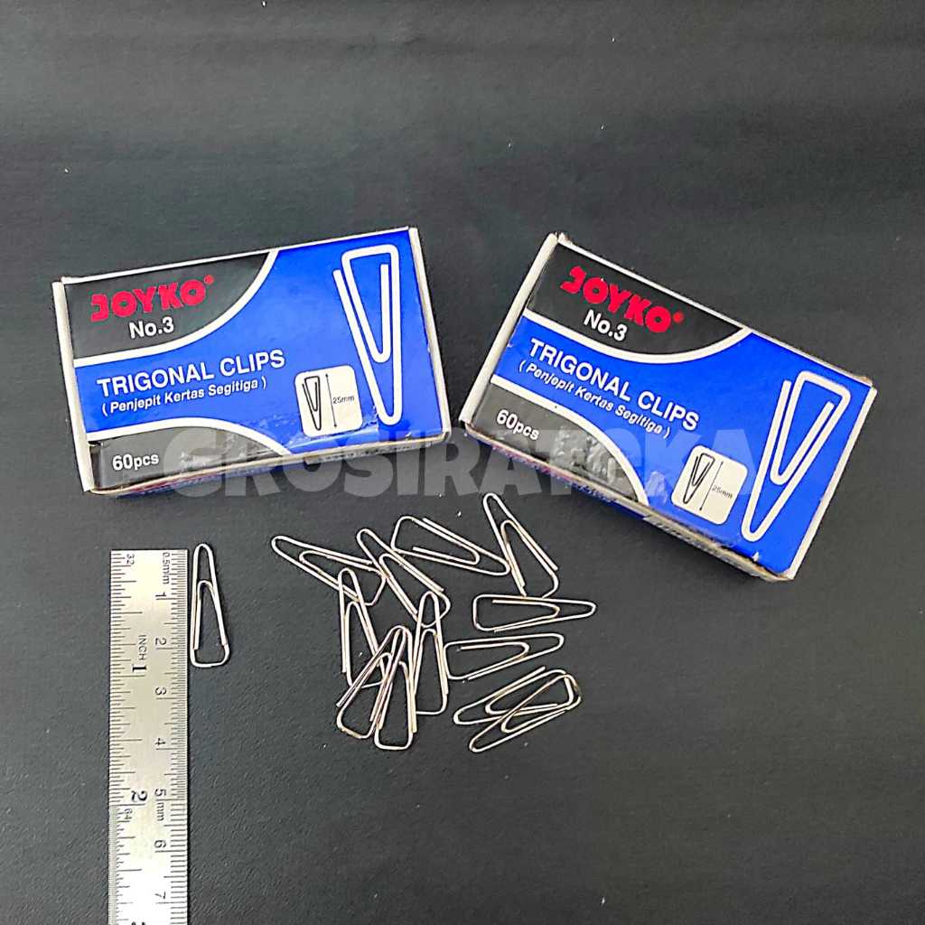 Jual TRIGONAL CLIP, PAPER CLIP, CLIP KERTAS NO. 3 JOYKO | Shopee Indonesia