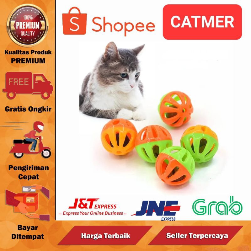 Jual mainan kucing bola lonceng mainan bola kucing | Shopee Indonesia