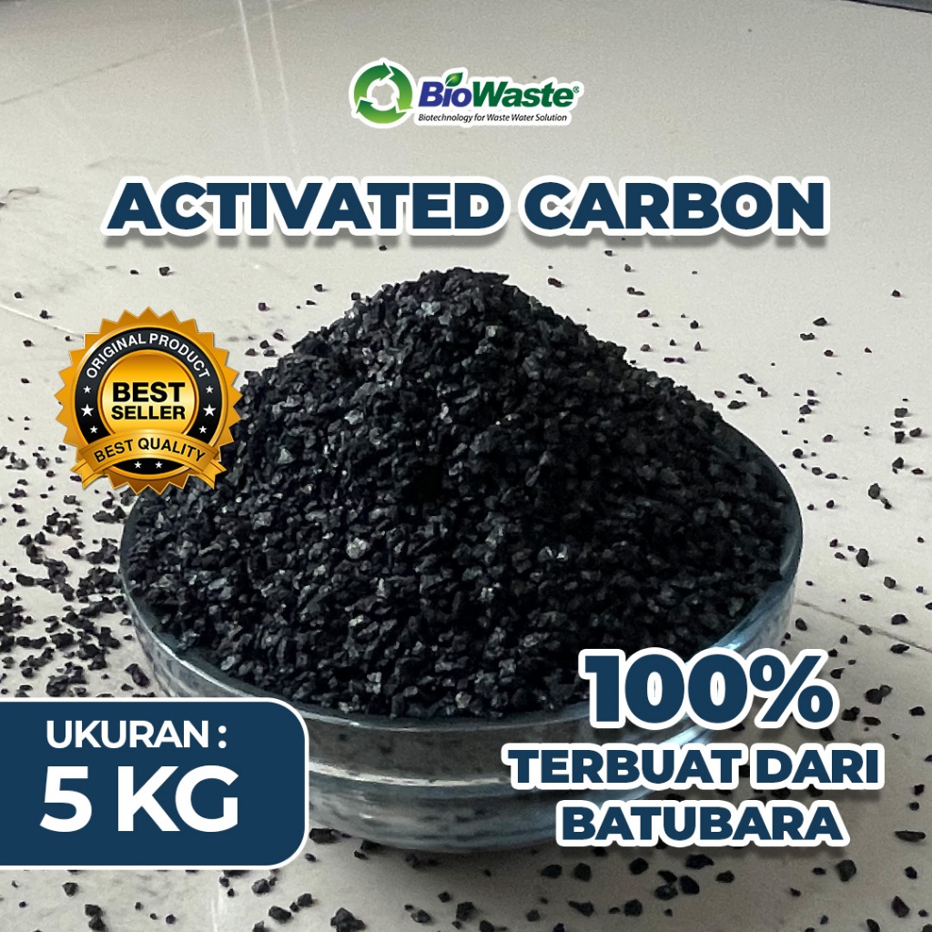 Jual Fishco Media Filter Karbon Aktif Batu Bara Active Carbon Granular ...