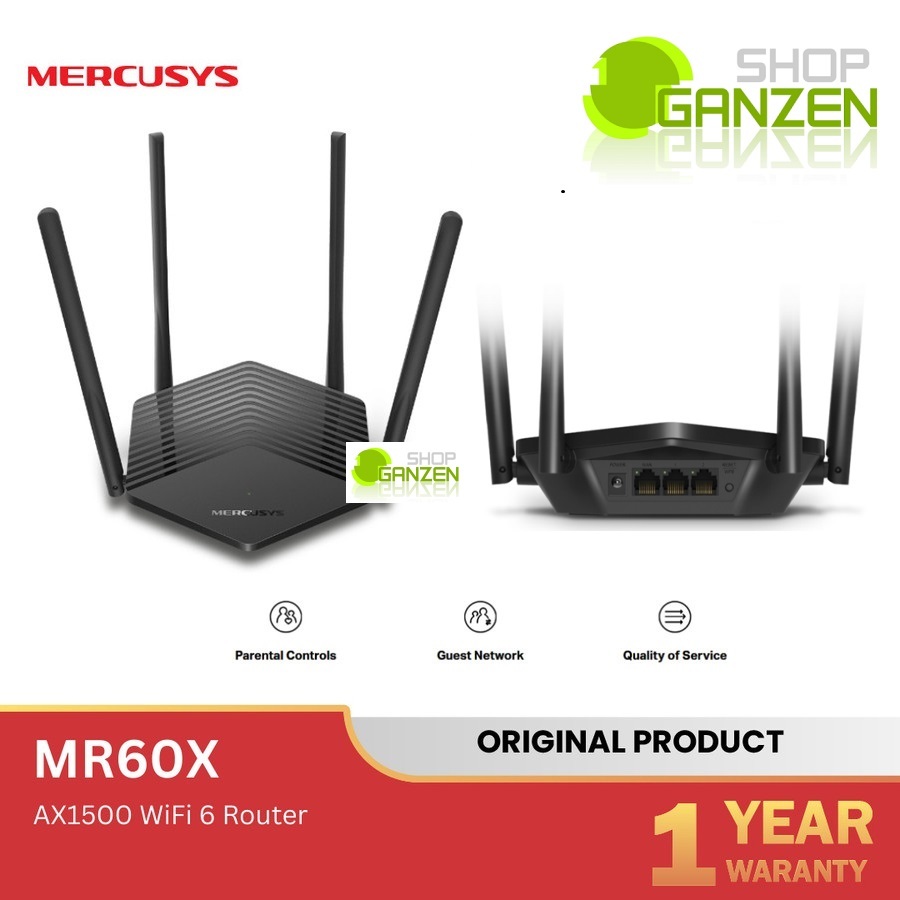 Jual Mercusys MR60X AX1500 Dual-Band Wi-Fi 6 Router | Shopee Indonesia