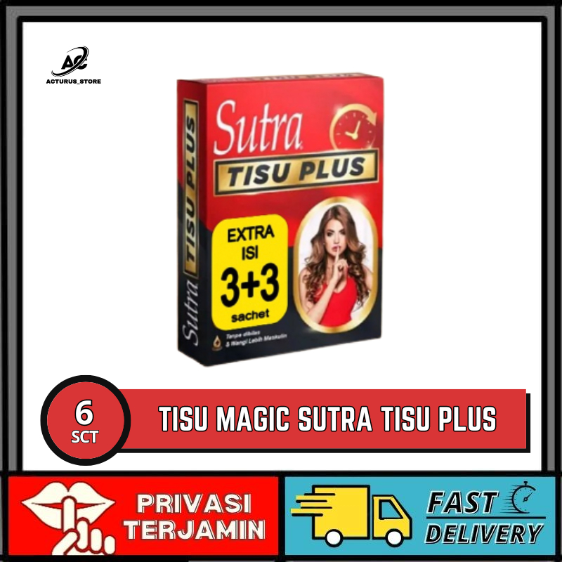 Jual Tissue Magic Sutra Tisu Plus 6 Sachet Tissu Megic Tahan Lama ...