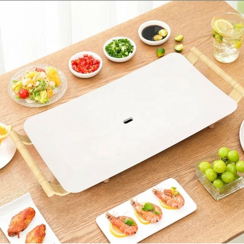 Jual Table Grill Plate Non-Stick Electric / Alat Panggang BBQ Daging ...