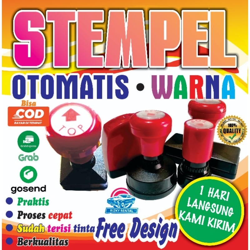 Jual Stempel Otomatis/Stempel Custom/Stempel Nama/Stempel Logo/stempel ...
